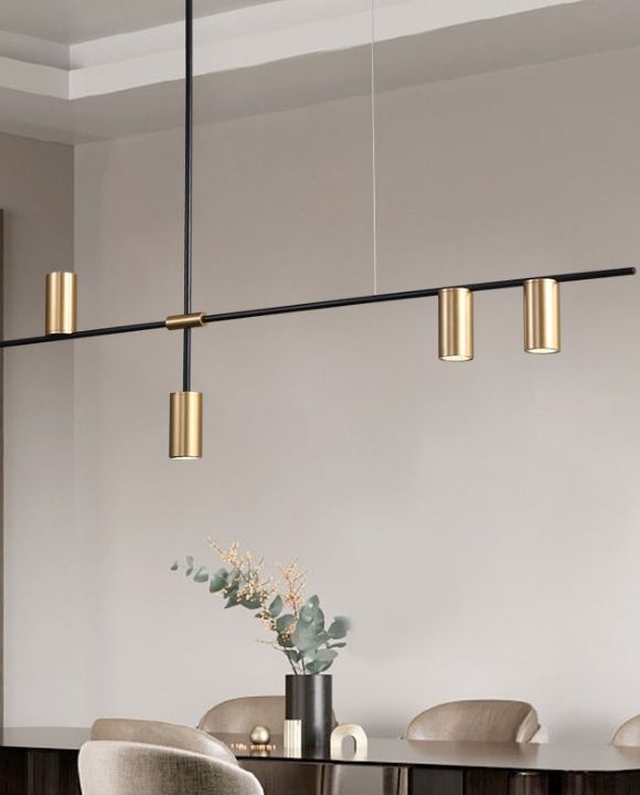 Henzo 4 LED Gold And Black Pendant Lamp | New Arrival – TONG GING ...